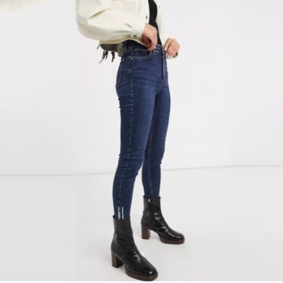 Topshop | Jeans | Topshop Jamie Skinny Ripped Hem Jeans | Poshmark
